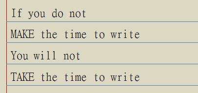 If You Do Not Make The Time To Write – The Lost Royals